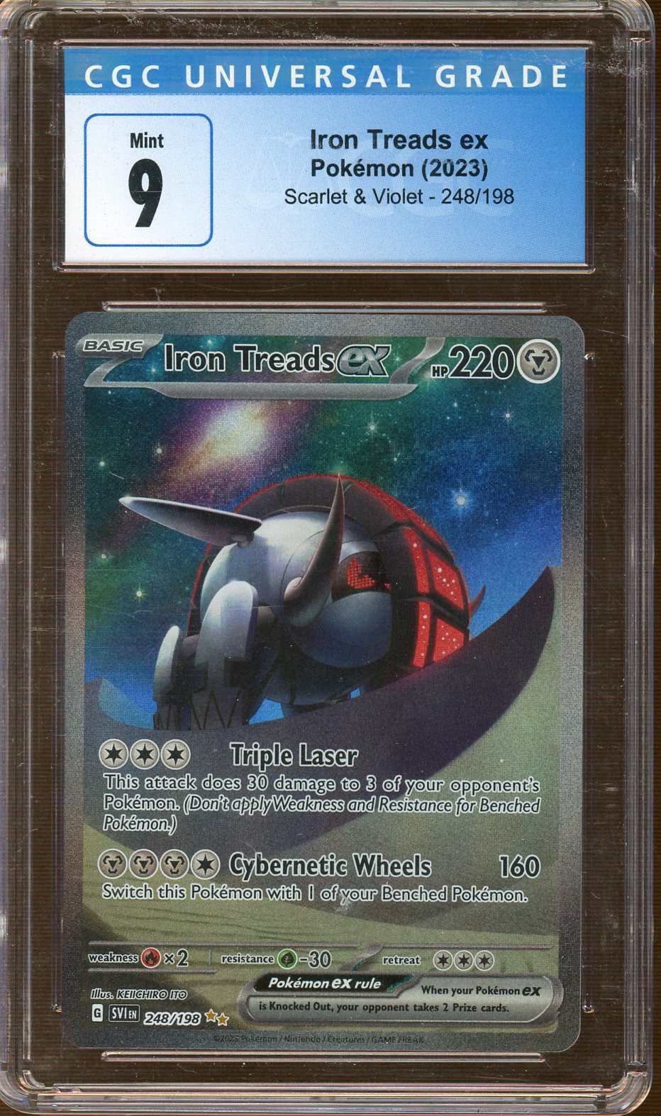 CGC - Mint 9 - 2023 - Pokemon - Scarlet Violet - Iron Treads ex – CARDPOPUSA