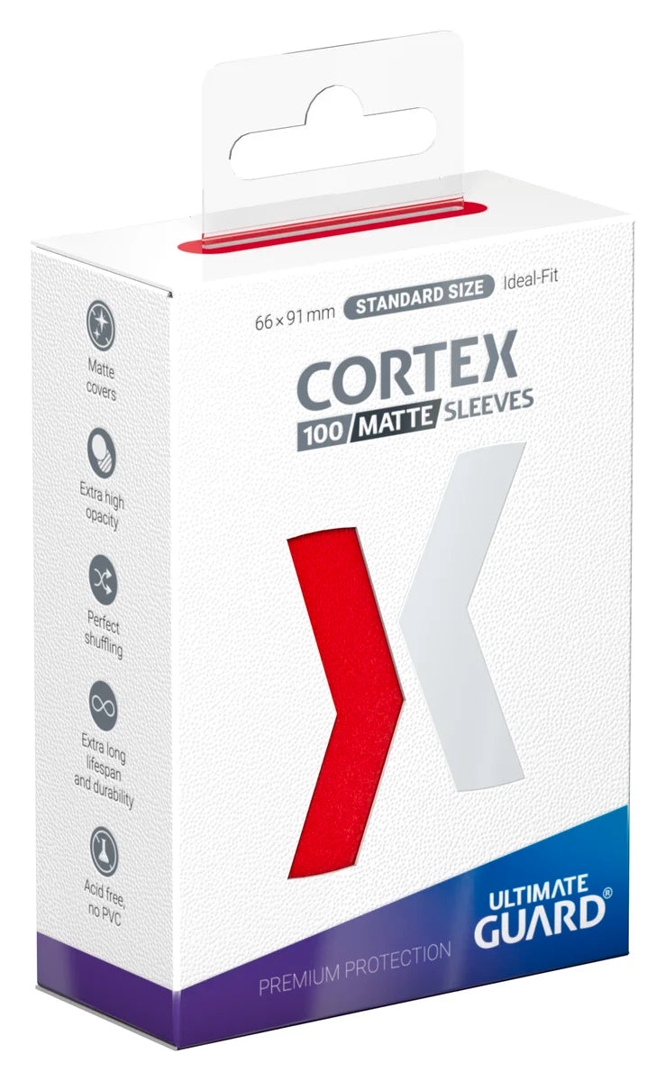 Ultimate Guard - Cortex Card Sleeves - Standard Size Matte Red - 100ct ...
