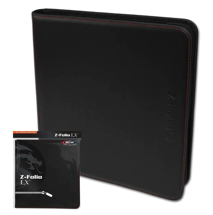 BCW - 12 PKT Profolio LX Black – CARDPOPUSA