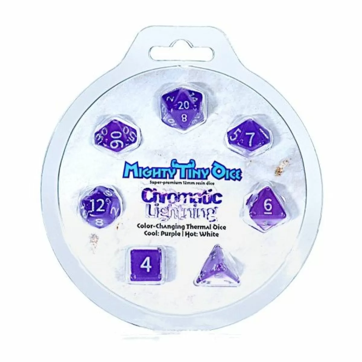 Mighty Tiny Dice - Chromatic Lightning - 7 Set – CARDPOPUSA
