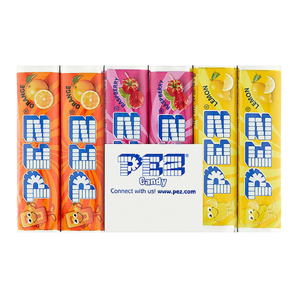 Pez - Assorted Fruit Refill 6 Pack (1.74oz) – CARDPOPUSA