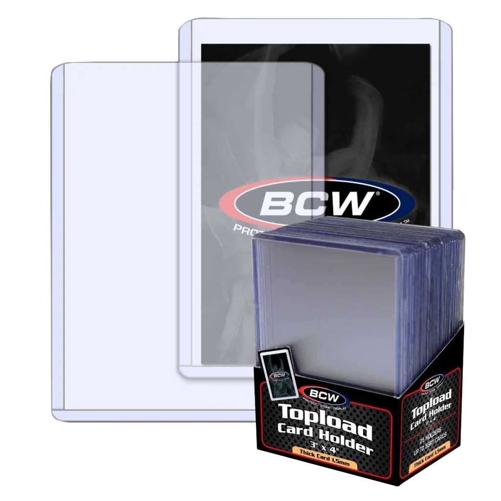 BCW - 3 x 4 - Thick Card - 59pt - 25ct - Toploader – CARDPOPUSA