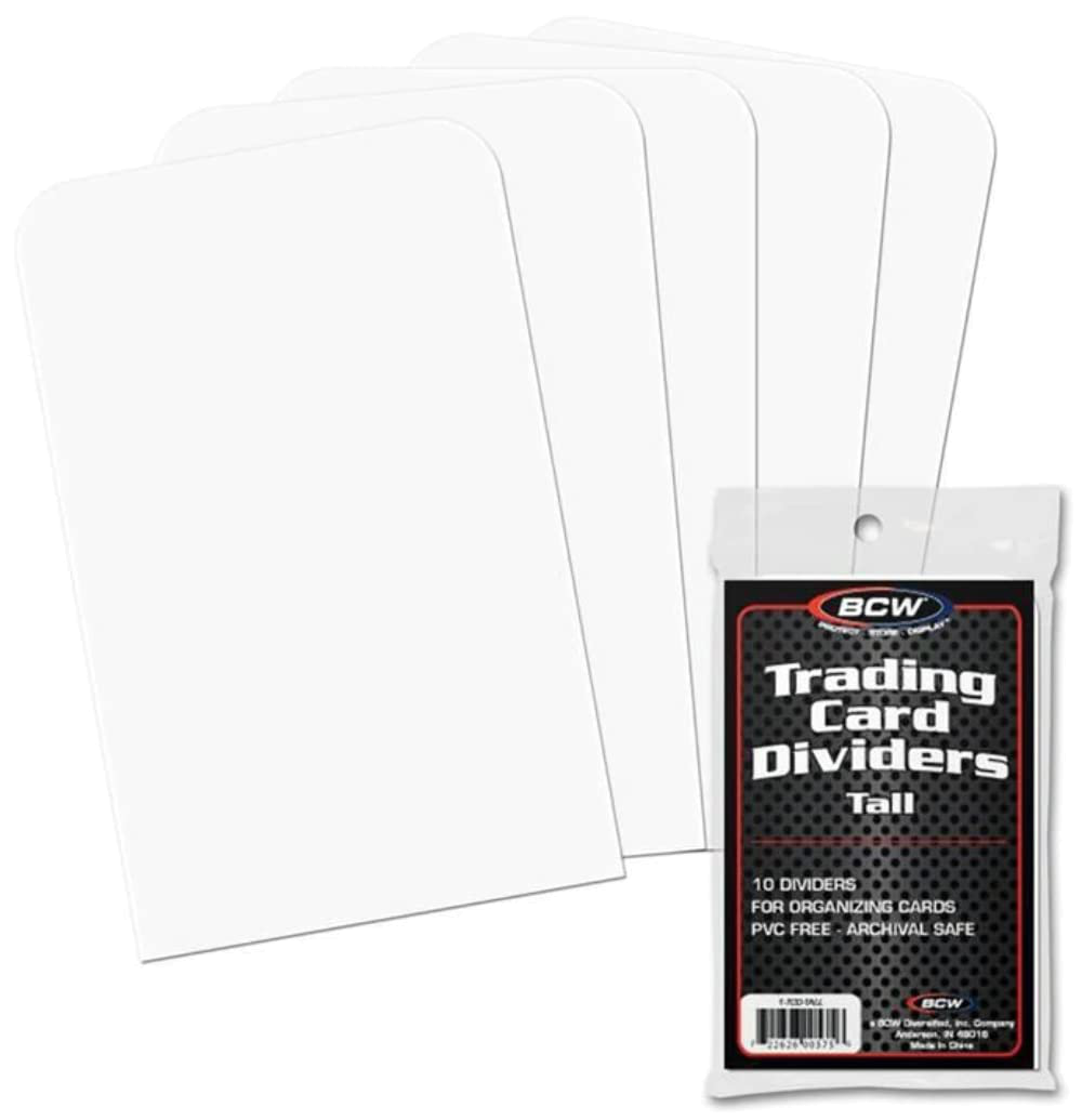 BCW - Trading Card Dividers - 10 Pack - TALL – CARDPOPUSA