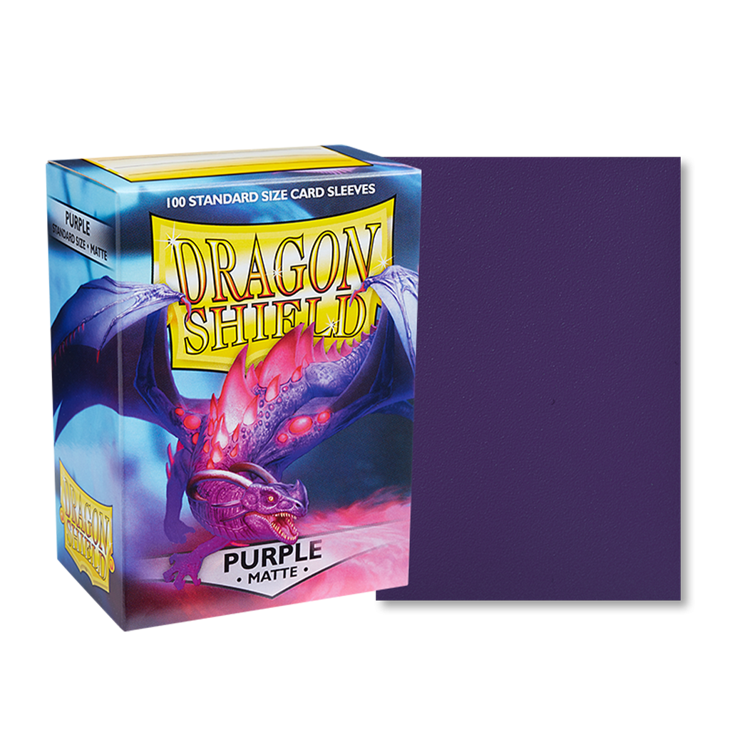 Dragon Shield - 100ct Standard Card Sleeves - Matte Purple – CARDPOPUSA